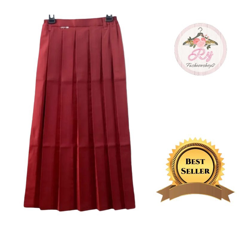 Jual Seragam SD Rok Panjang Rempel Merah - Seragam Sekolah - Rok Rempel - Rok SD | Shopee Indonesia
