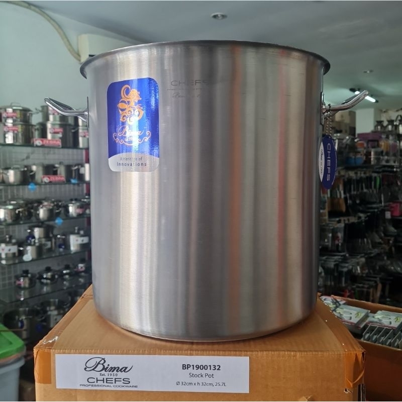 Jual BP1900132 Stock Pot D32xH32cm 25.7liter Bima Chefs, Body Only, SUS ...