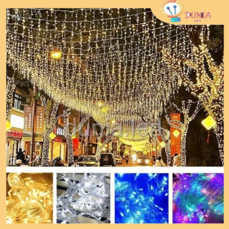 Jual LAMPU NATAL TIRAI LED CURTAIN LIGHT TUMBLR TIRAI LAMPU HIAS 4.5M ...