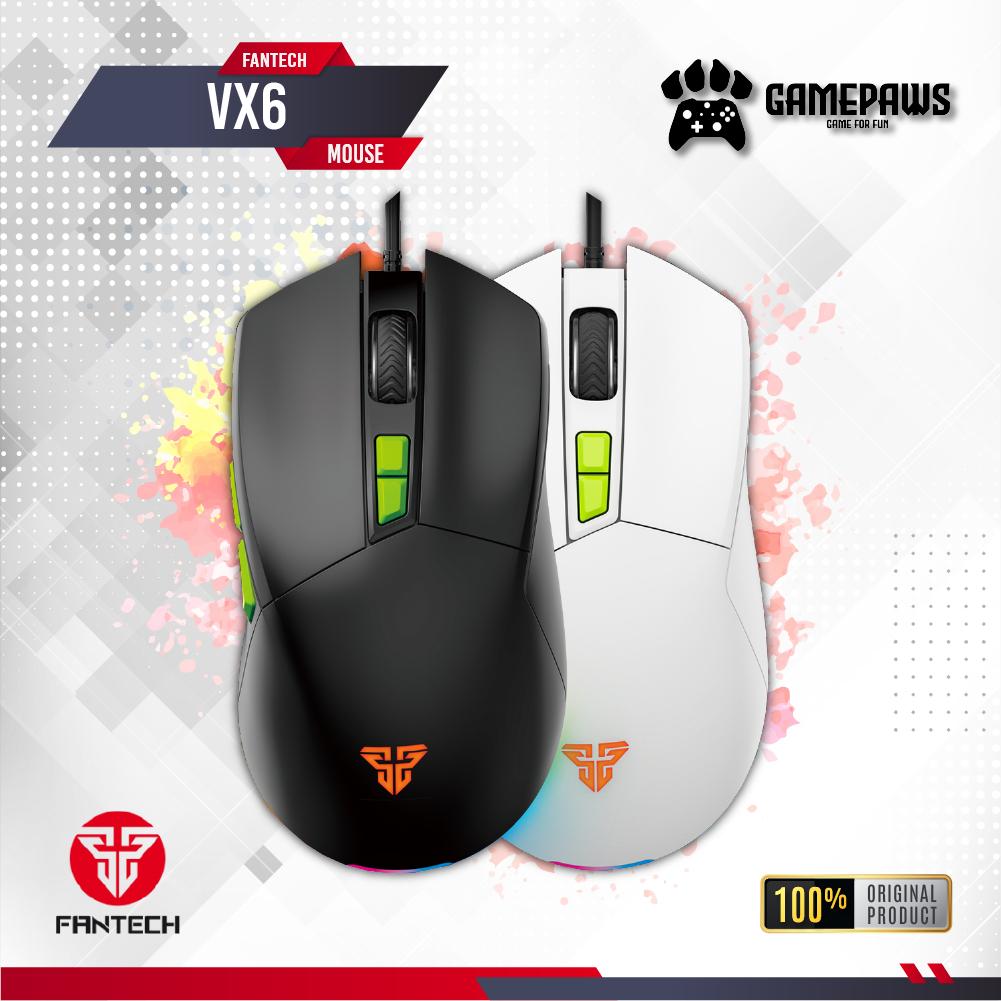 Jual Fantech VX6 PHANTOM II Mouse Gaming Macro RGB | Shopee Indonesia