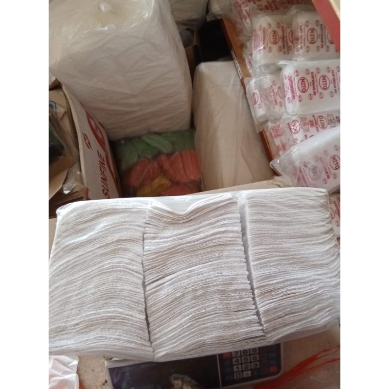 Jual Tisu Makan Polos warna putih isi 400 gr/pack | Shopee Indonesia