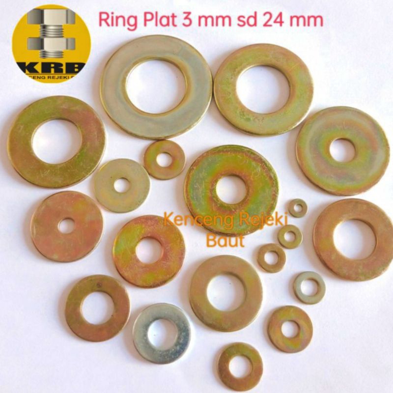 Jual Ring Plat M3, Ring Plat M4, Ring Plat M5, Ring Plat M6, Ring Plat M8 (1 Pack =100 pcs ...