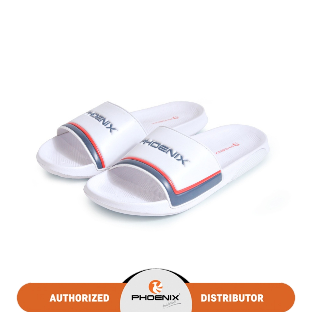 Jual Phoenix Nexa Sandal Slip On Pria - White | Shopee Indonesia