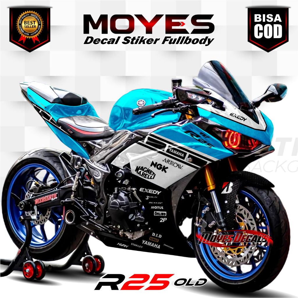 Jual TERBARU Decal R25 Full Body Decal Yamaha R25 Old Stiker R25 Full ...