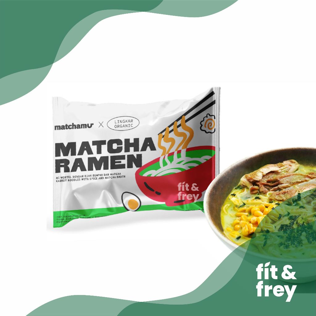 Jual MATCHAMU Matcha Ramen 82g - No Msg - Vegan - Lingkar Organik ...