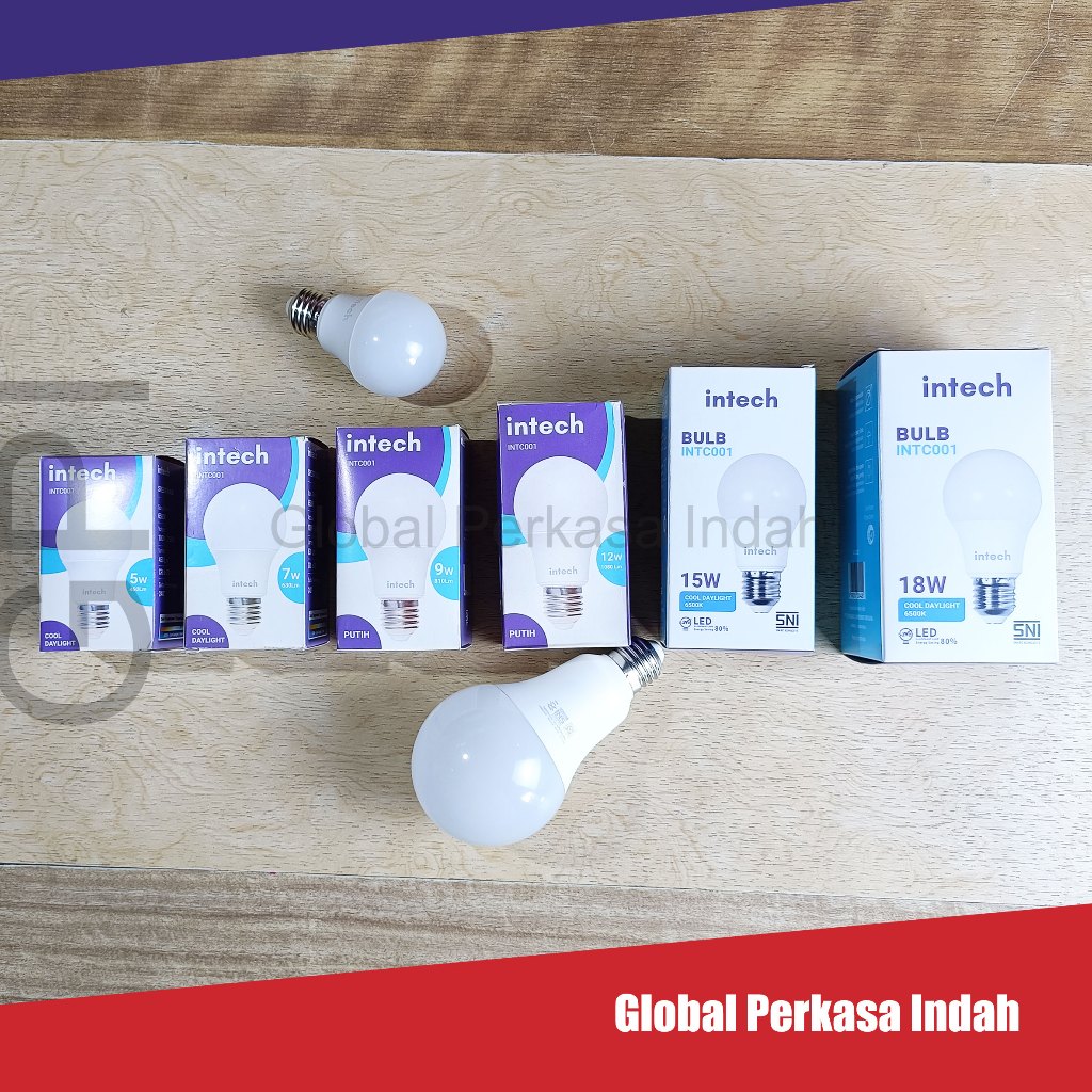 Jual Intech Inlite Lampu Bohlam Bulb Led Putih Cool Daylight 6500k-INTC001 | Shopee Indonesia