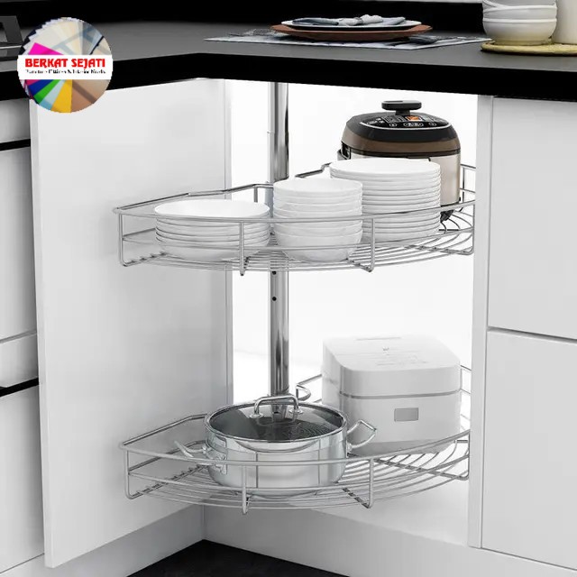 Jual Rak Sudut Putar 180 ° Setengah Lingkaran Piring Panci Dapur TMB ...
