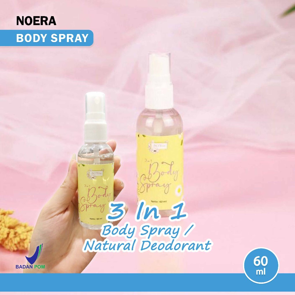 Jual Noera 3 In 1 Body Spray | Natural Deo Spray Penghilang Bau Badan ...
