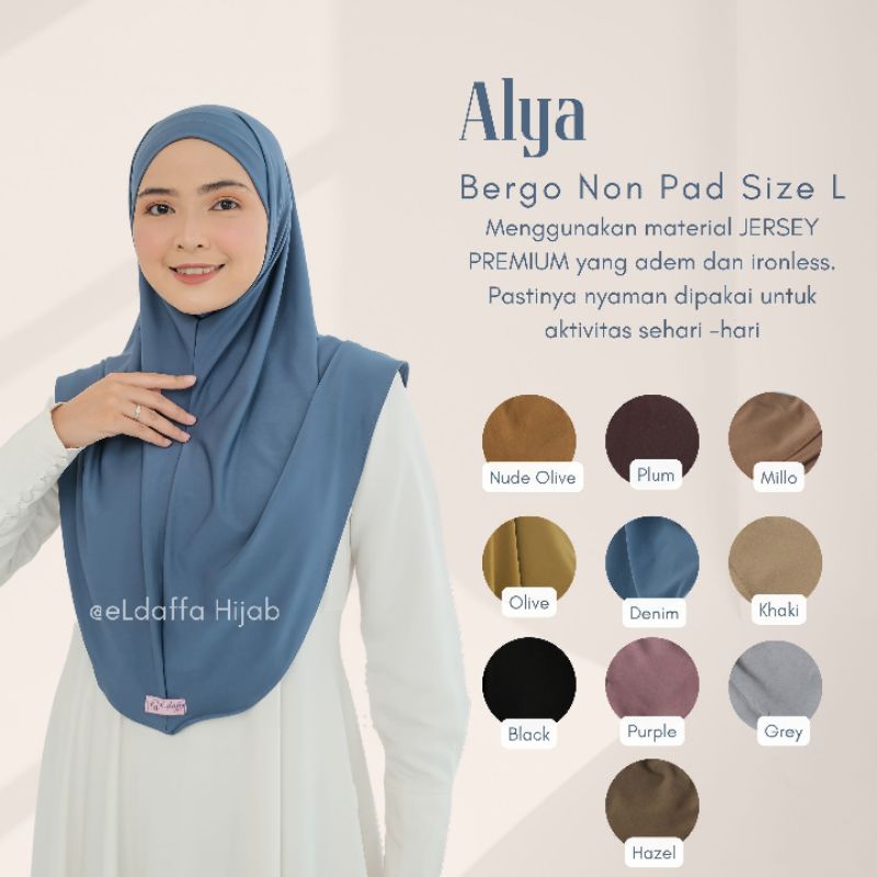 Jual BERGO INSTAN JERSEY NON PET / HIJAB DAILY INSTAN JERSEY / BERGO JERSEY PREMIUM SIZE L ...