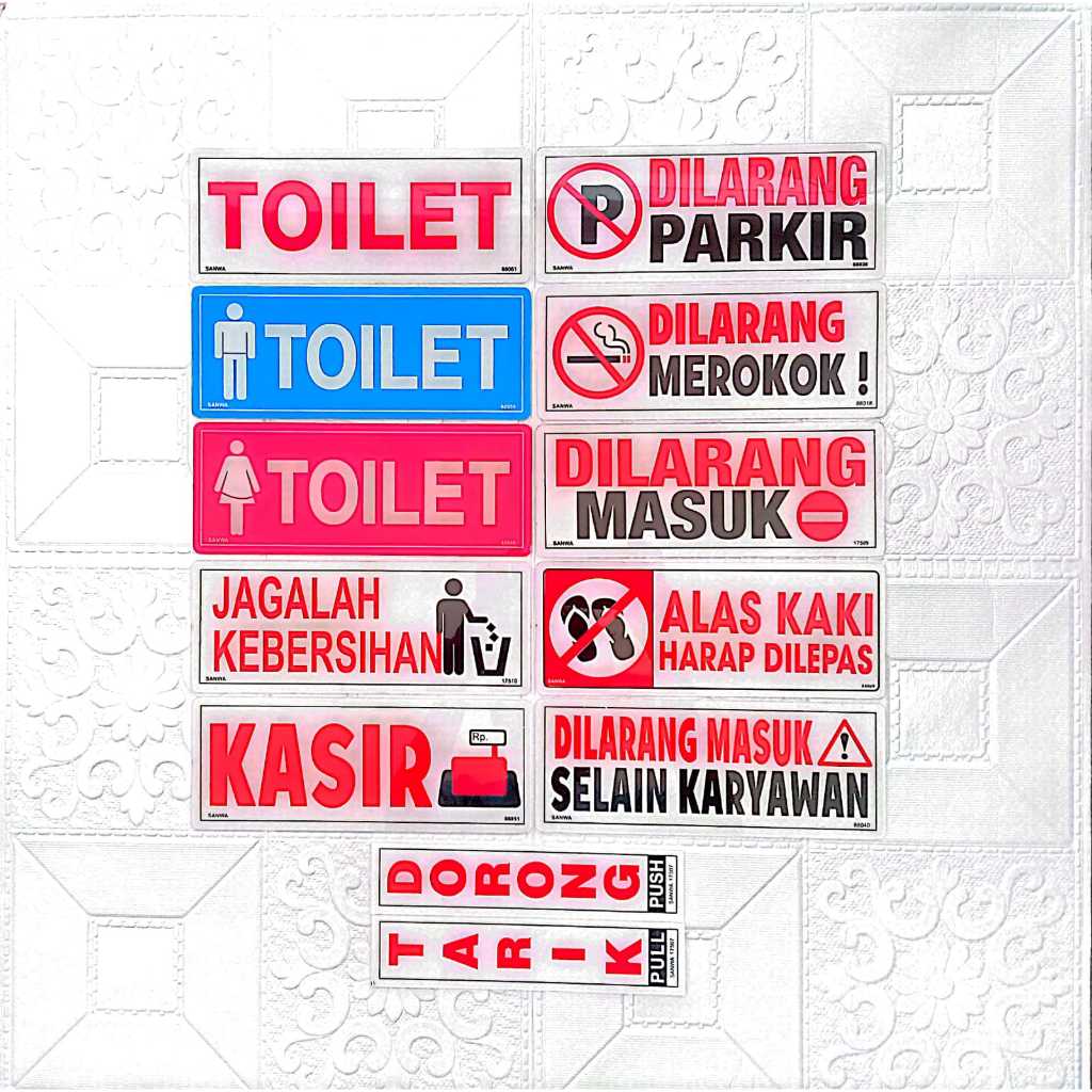 Jual COD Joy KTB Open Close Akrilik Sign Board papan tulisan tanda ...