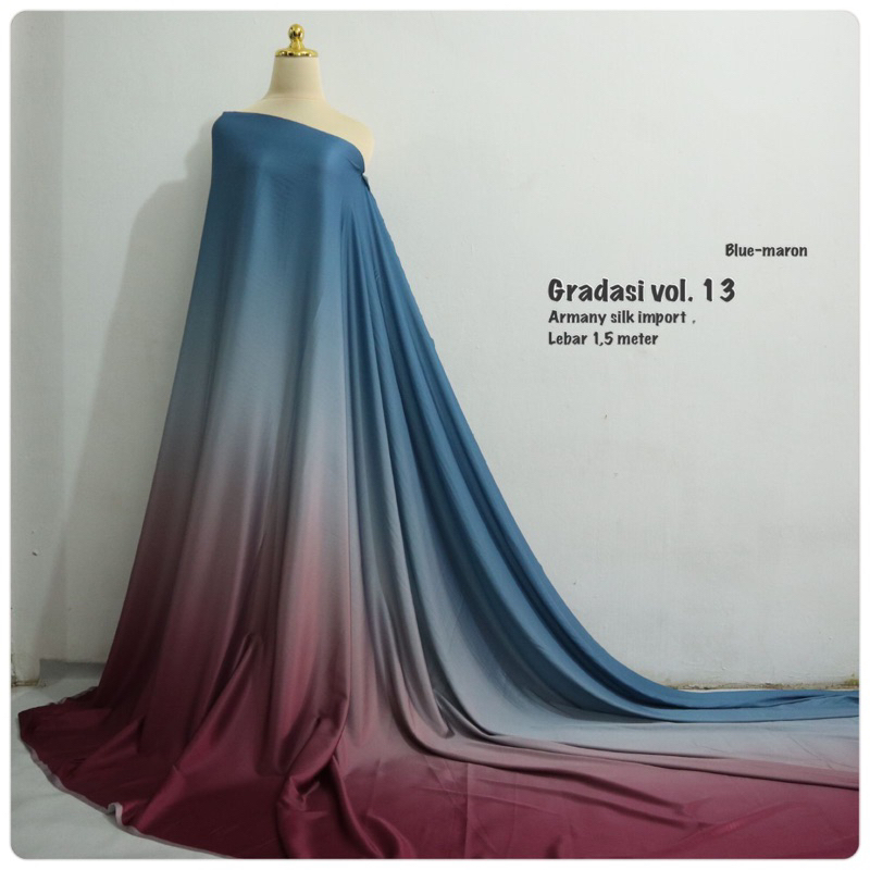Jual TERBARU | warna baru bahan silk gradasi | armany gradasi | kain ...