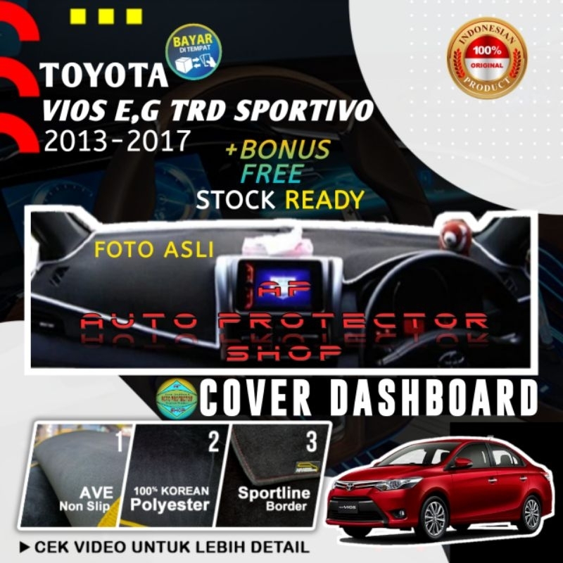 Jual Cover Dashboard Toyota Vios E G TRD Sportivo Gen Tiga Alas ...