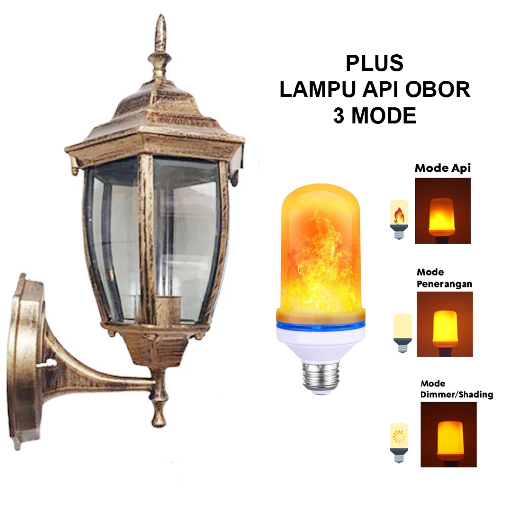 Jual Lampu Dinding Outdoor Model Klasik Vintage | Shopee Indonesia