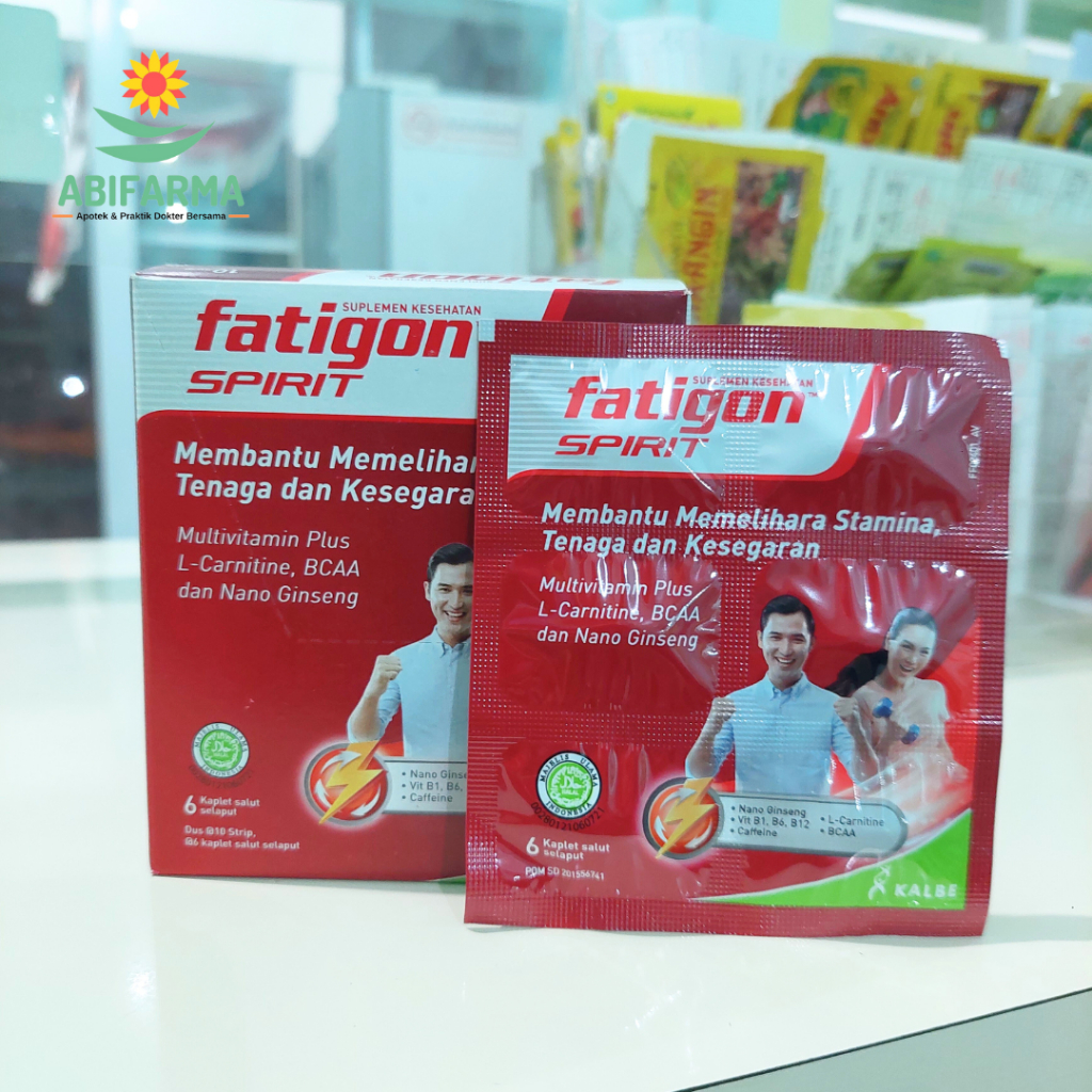 Jual Fatigon Spirit Strip 6 Tablet / Menjaga Stamina Tenaga dan ...