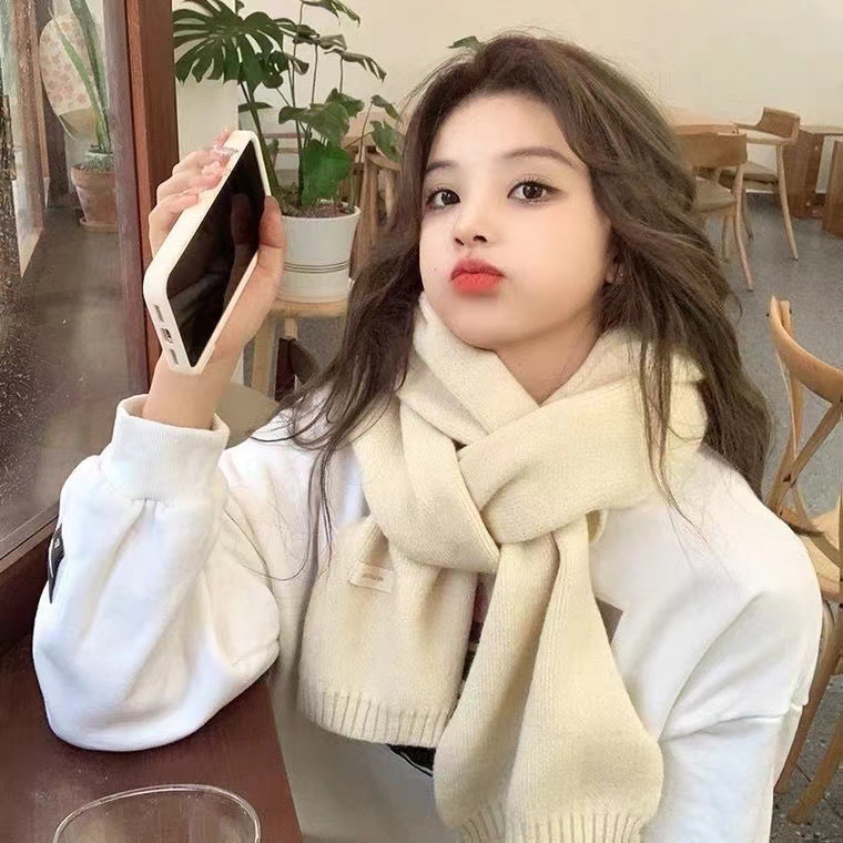 Jual Syal Rajut Knitted Houndstooth Scarf Leher Unisex Pria Wanita ...