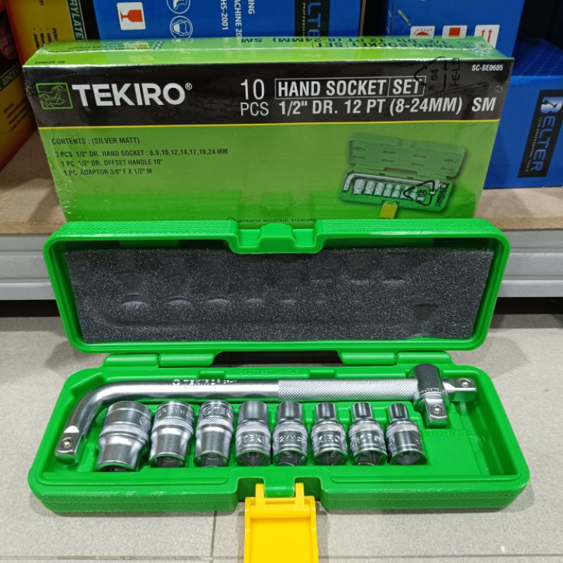 Jual Kunci Sok Set Tekiro 8-24mm 10pcs / Kunci Sok Set Tekiro 10pcs Kunci Sok Tekiro Box Plastik ...