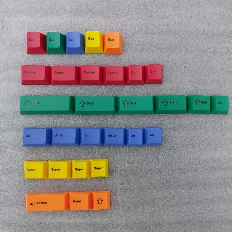Jual Keycaps XMI / XIAMI RGBY Addons Accent - PBT Dyesub - 30 Keys ...