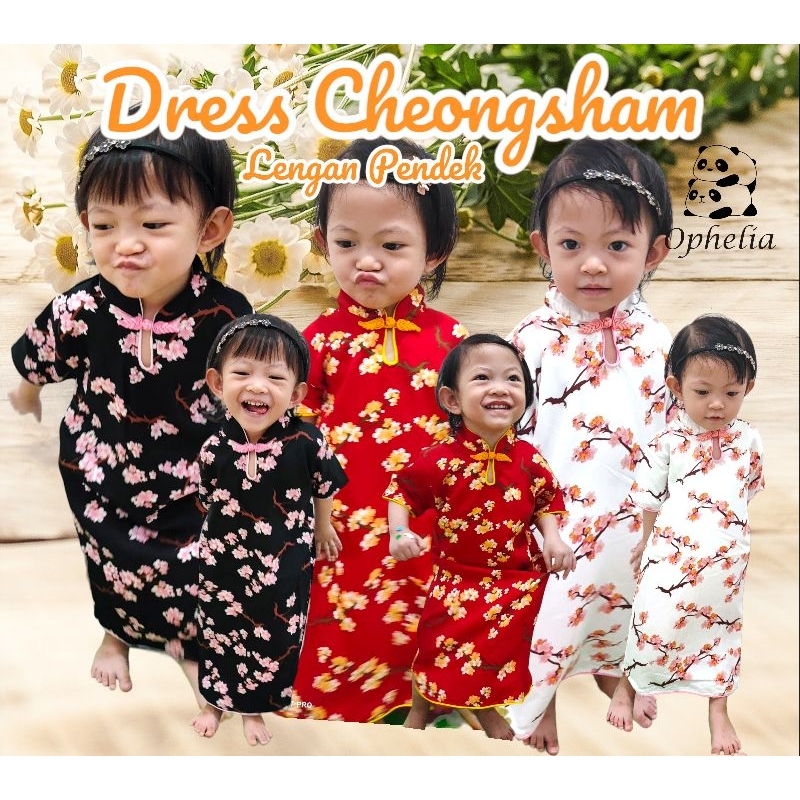 Jual BAJU DRESS CHEONGSAM ANAK PEREMPUAN USIA 3 4 5 6 7 8 9 10 TAHUN ...