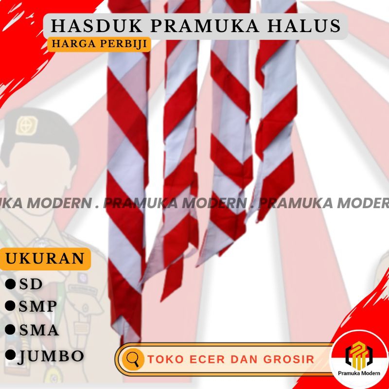 Jual Hasduk Pramuka SD | SMP | SMA | PEMBINA | JUMBO | SUPER JUMBO kacu ...