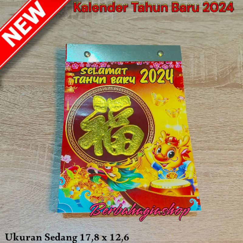 Jual Kalender Chinese Harian Sobek Tahun Baru Naga 2024 Ukuran Sedang ...
