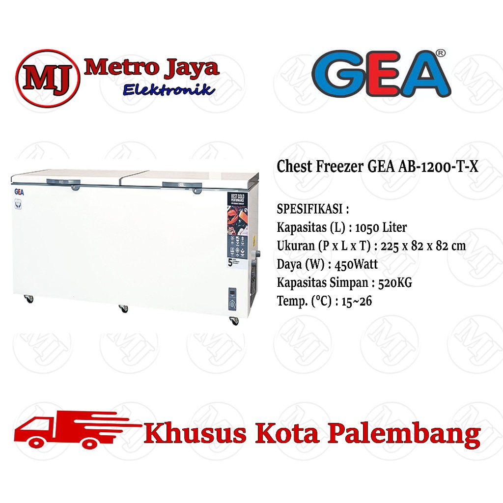 Jual GEA AB-1200-T-X CHEST FREEZER BOX 1050L LEMARI PEMBEKU 1050 LITER ...