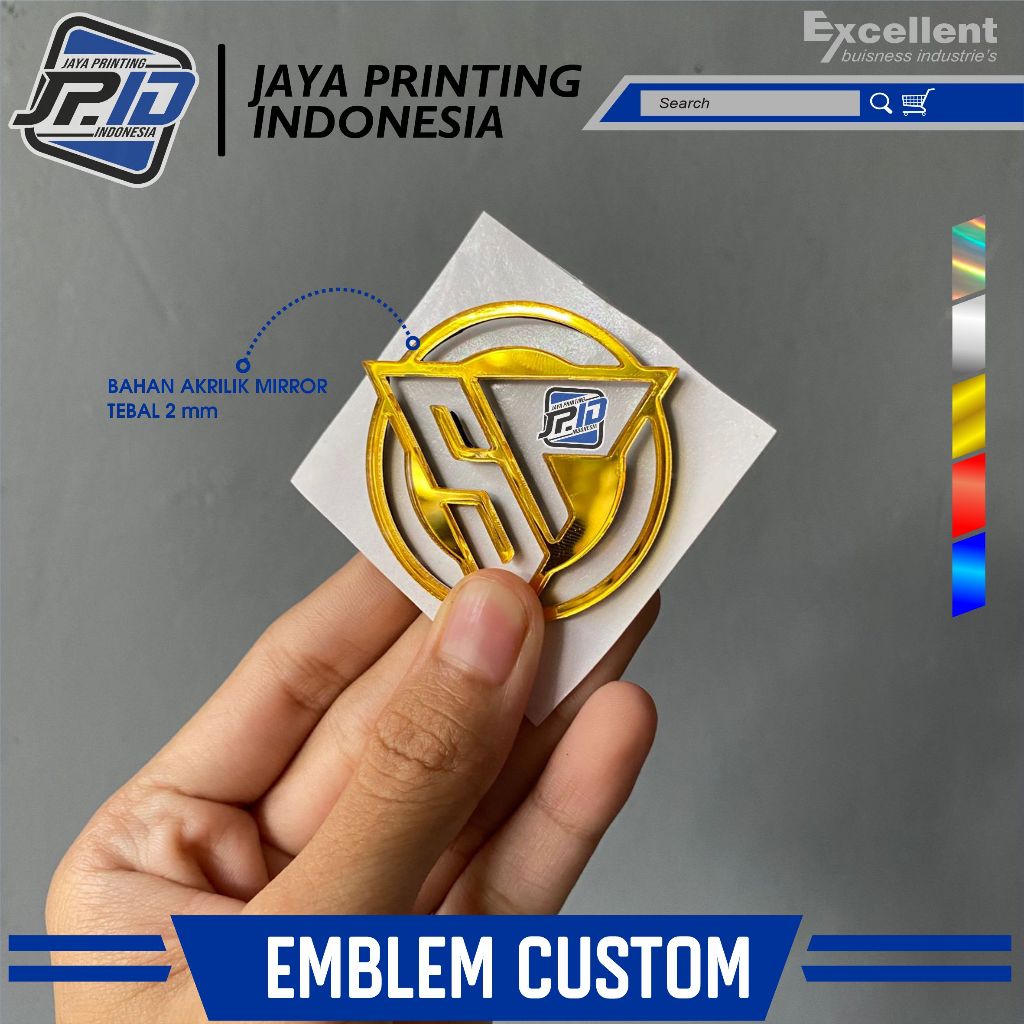 Jual Emblem Logo CUSTOM Inisial Timbul - Emblem Akrilik Custom Tulisan ...