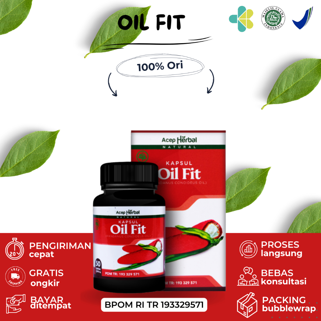 Jual Oil Fit Asli 100% Original 50 Kapsul Ekstrak Buah Merah BPOM ...