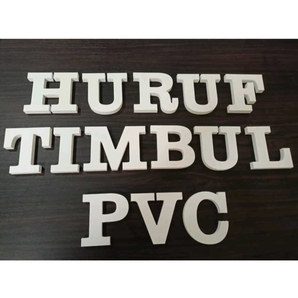 Jual HURUF TIMBUL PVC UNIK / HURUF PVC CUSTOM | Shopee Indonesia