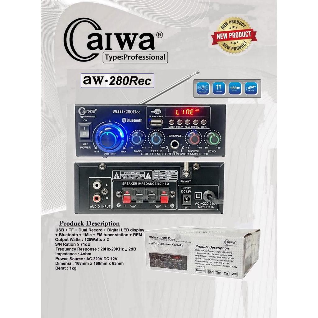 Jual Amplifier Caiwa AW-280 REC Murah | Shopee Indonesia