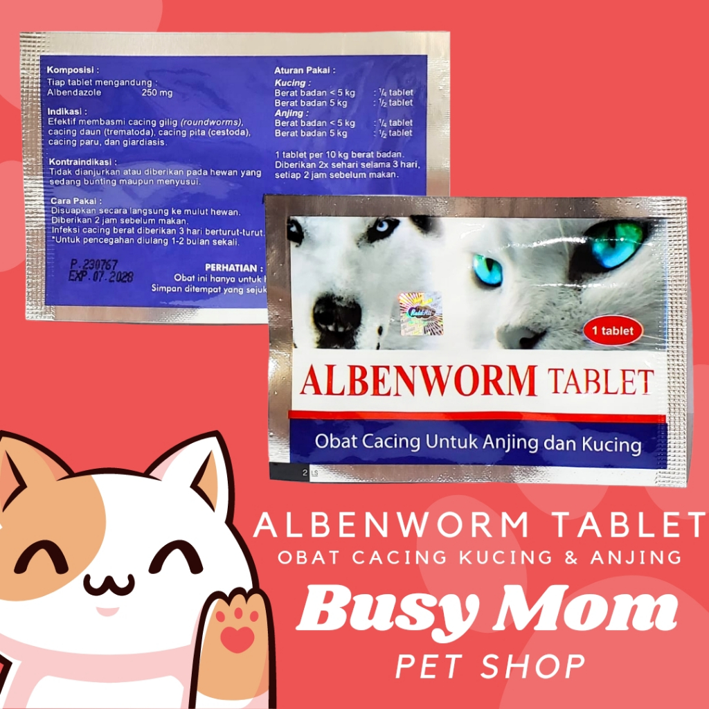 Jual Raid All Albenworm Tablet Obat Cacing Untuk Anjing Dan Kucing (Isi ...