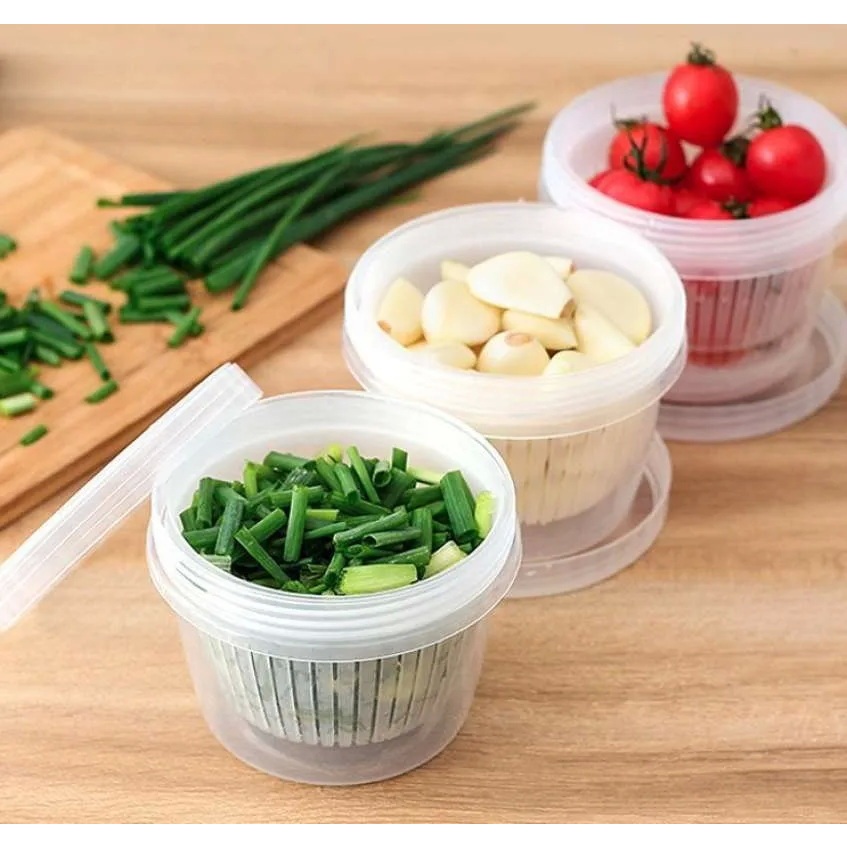 Jual Toples Tirisan Bawang Sayur Bulat Transparan / Mangkok Saringan ...