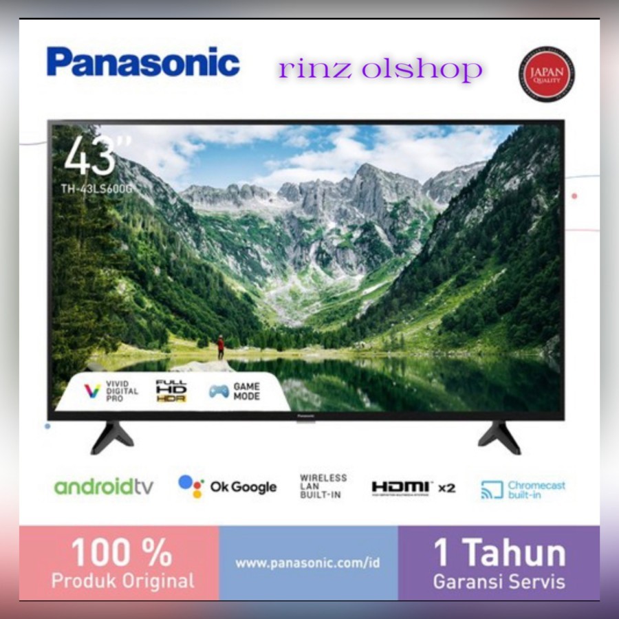 Jual Panasonic Android TV LED 43 Inch TH-43LS600G / 43LS600G Digital ...