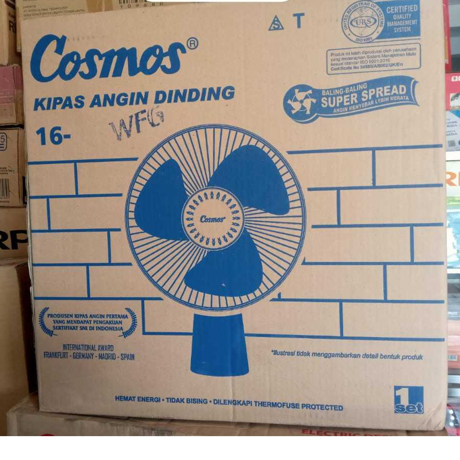 Jual COSMOS 16 WFG WALL FAN / KIPAS ANGIN DINDING 16 INCH | Shopee ...