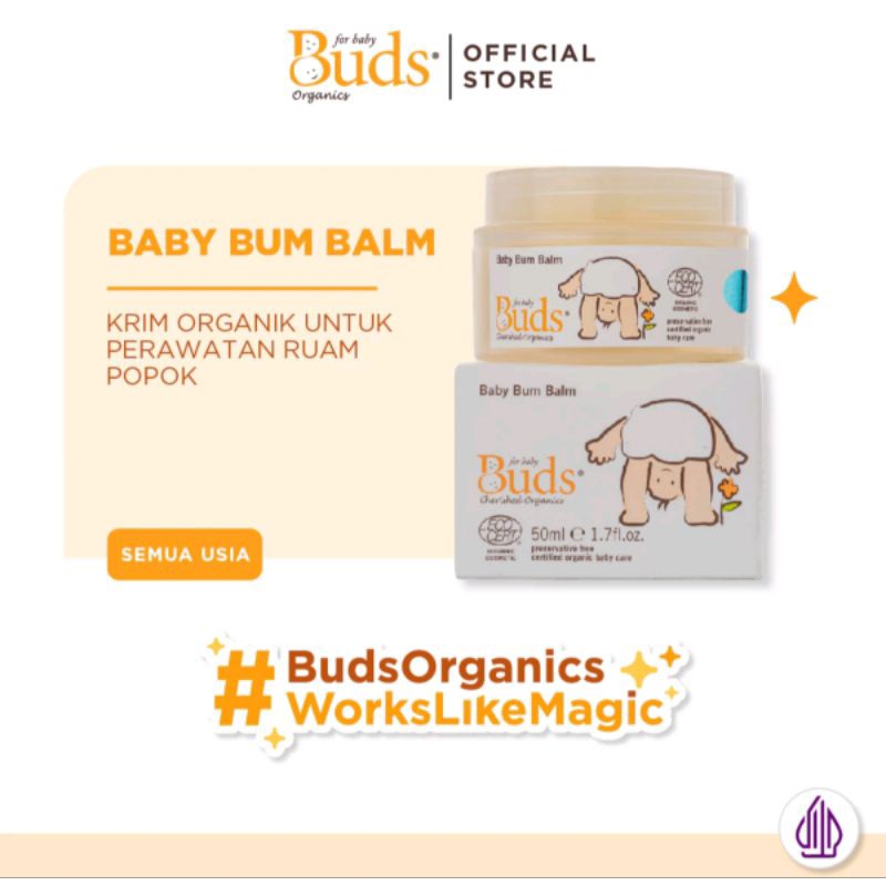 Jual Buds Baby Bum Balm / Diaper Rash Cream / Cream Ruam Popok | Shopee ...