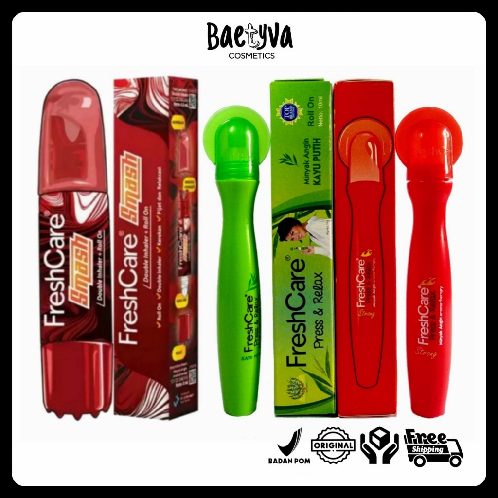 Jual Fresh Care Smash Double Inhaler Roll On / Freshcare Press & Relax ...