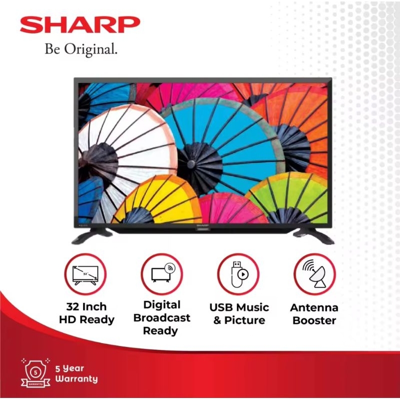 Jual TV LED Sharp Aquos 32 Inchi Digital 2T-C32DC1I | Shopee Indonesia