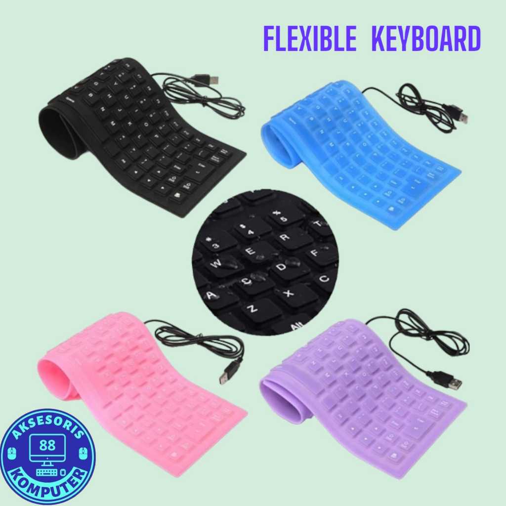 Jual KEYBOARD FLEXIBLE KEYBOARD FLEKSIBLE USB / KEYBOARD POTABLE ...