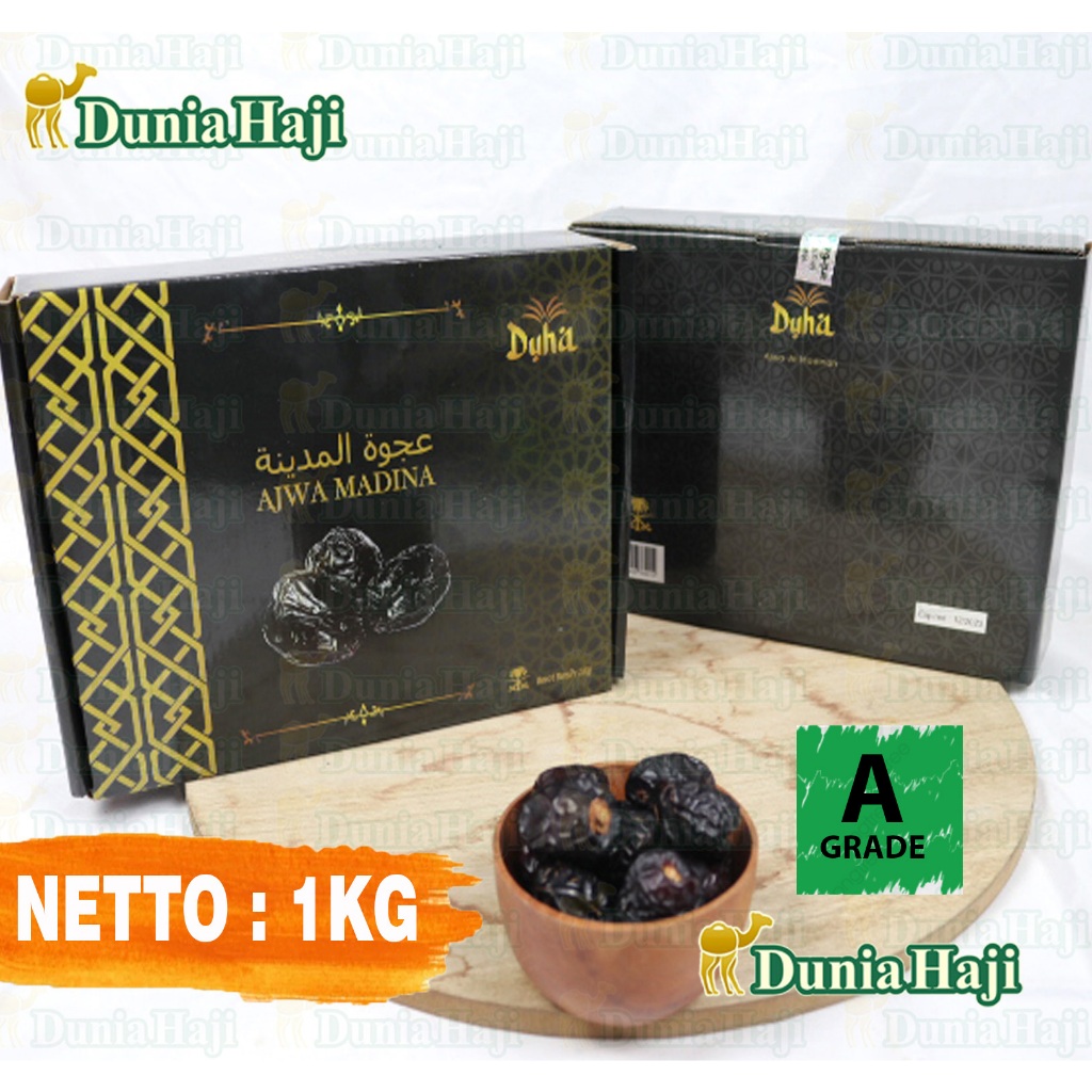 Jual Kurma Ajwa 1 KG Asli Madinah Kurma Nabi Ajwa Premium Original Saudi Arabia | Shopee Indonesia