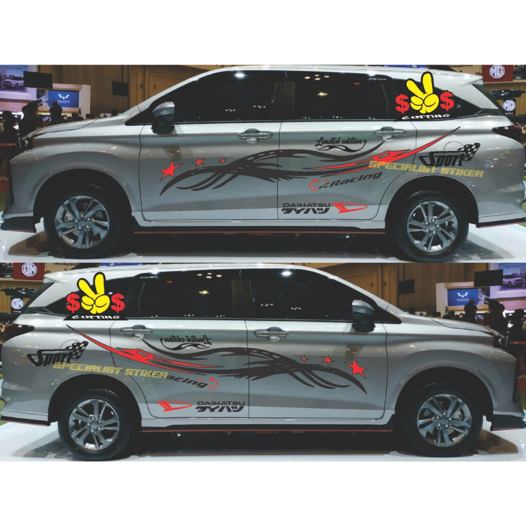 Jual Stiker Body Mobil Xenia 2022 Sticker Daihatsu Xenia Model Tribal ...