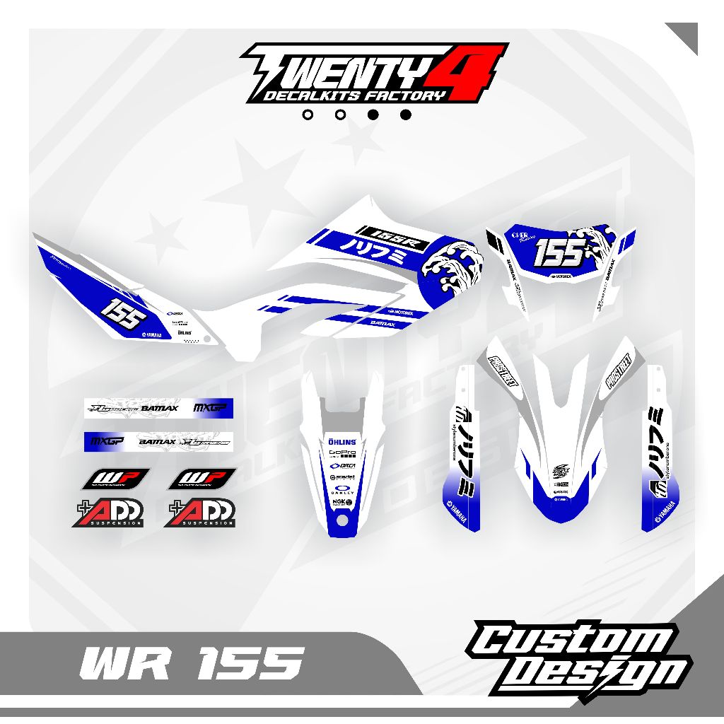 Jual Decal Yamaha Wr 155 superglossy Tebal - Free Custom Design ...