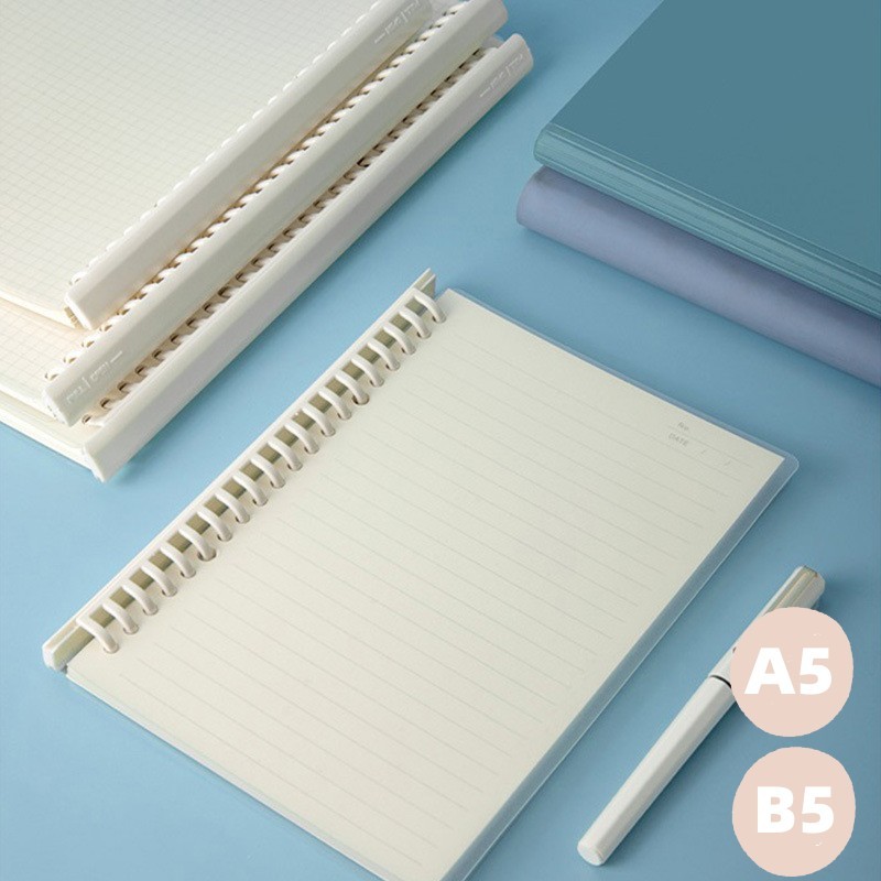 Jual Binder A5 strip 20 lubang buka tutup Binder B5 plastik pengikat ...