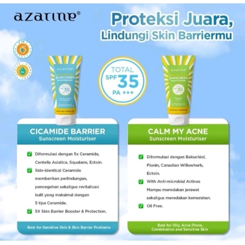 Jual Azarine Sunscreen Gel SPF 45 30 ml All Variant | Shopee Indonesia