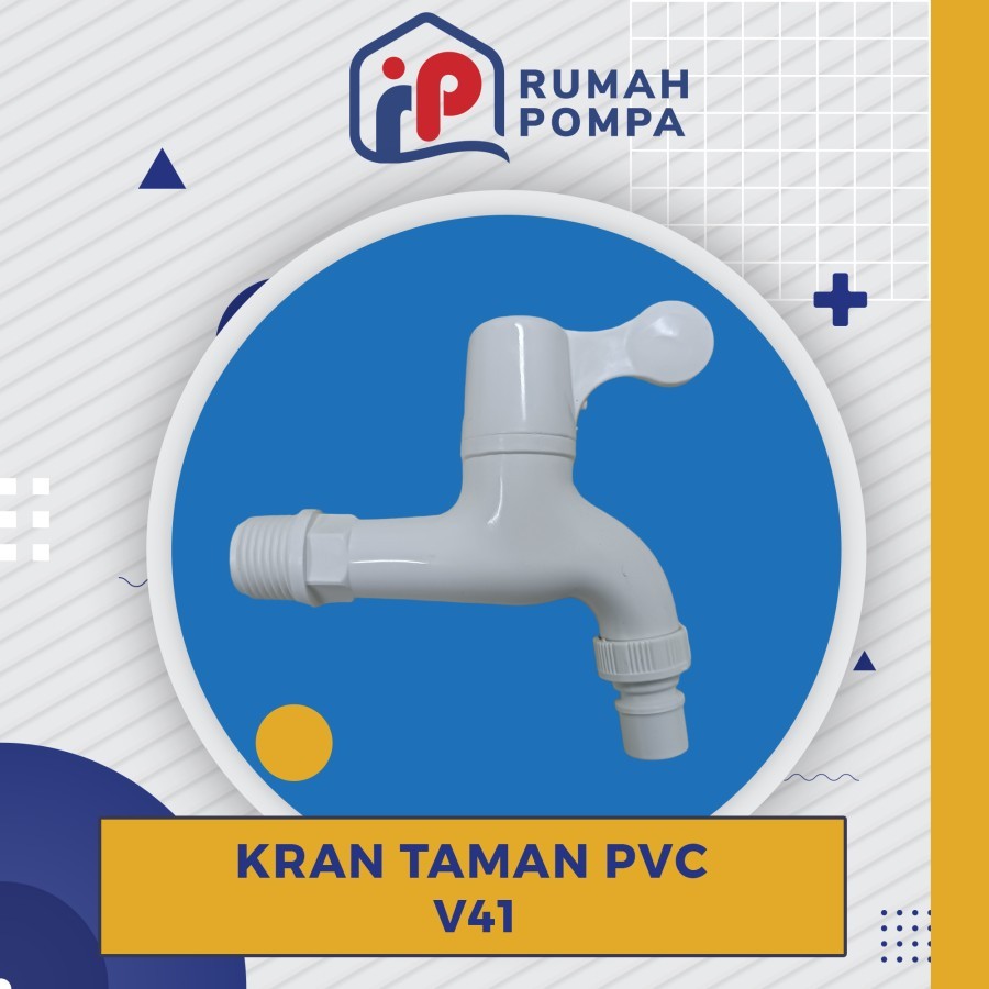 Jual Kran Plastik | Kran Taman PVC 1/2" V41 | Shopee Indonesia