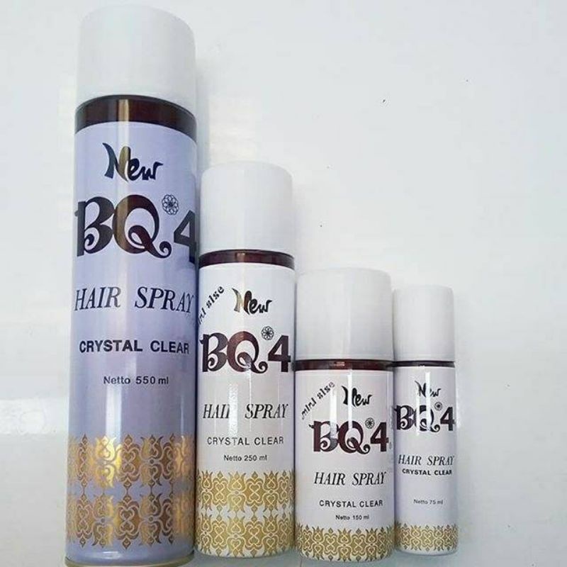 Jual BQ4 Hair Spray Rambut Crystal Clear 75ml | Shopee Indonesia