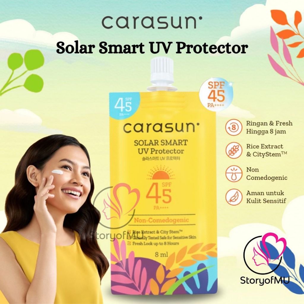 Jual CARASUN Solar Smart UV Protector SPF45 PA++++ 8ml SACHET ...