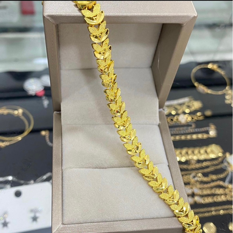 Jual Gelang Daun Model Cantik Lapis Impor | Shopee Indonesia