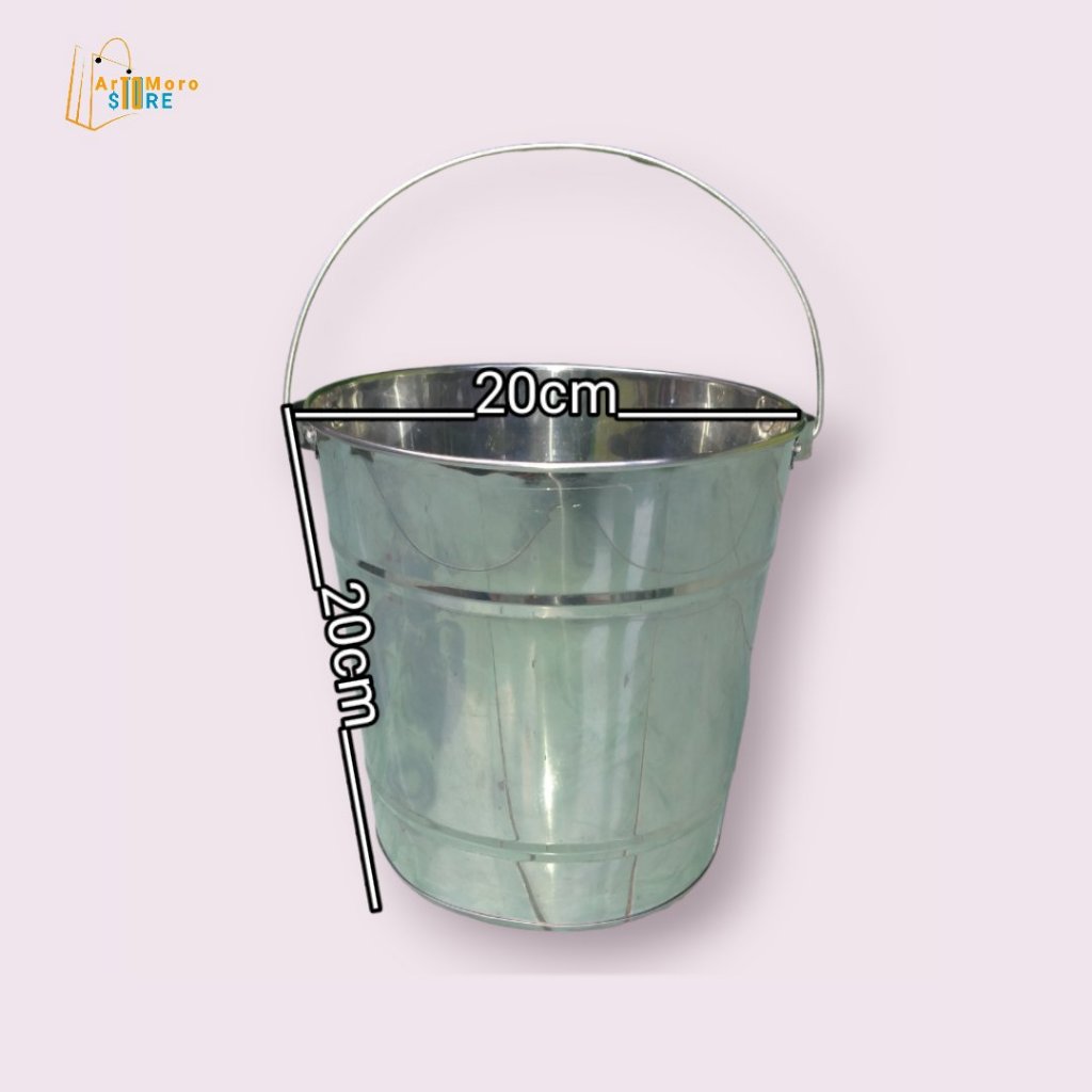 Jual Ember Mini 20cm Stenlis/Timba anti pecah/Zanzabil craft | Shopee ...