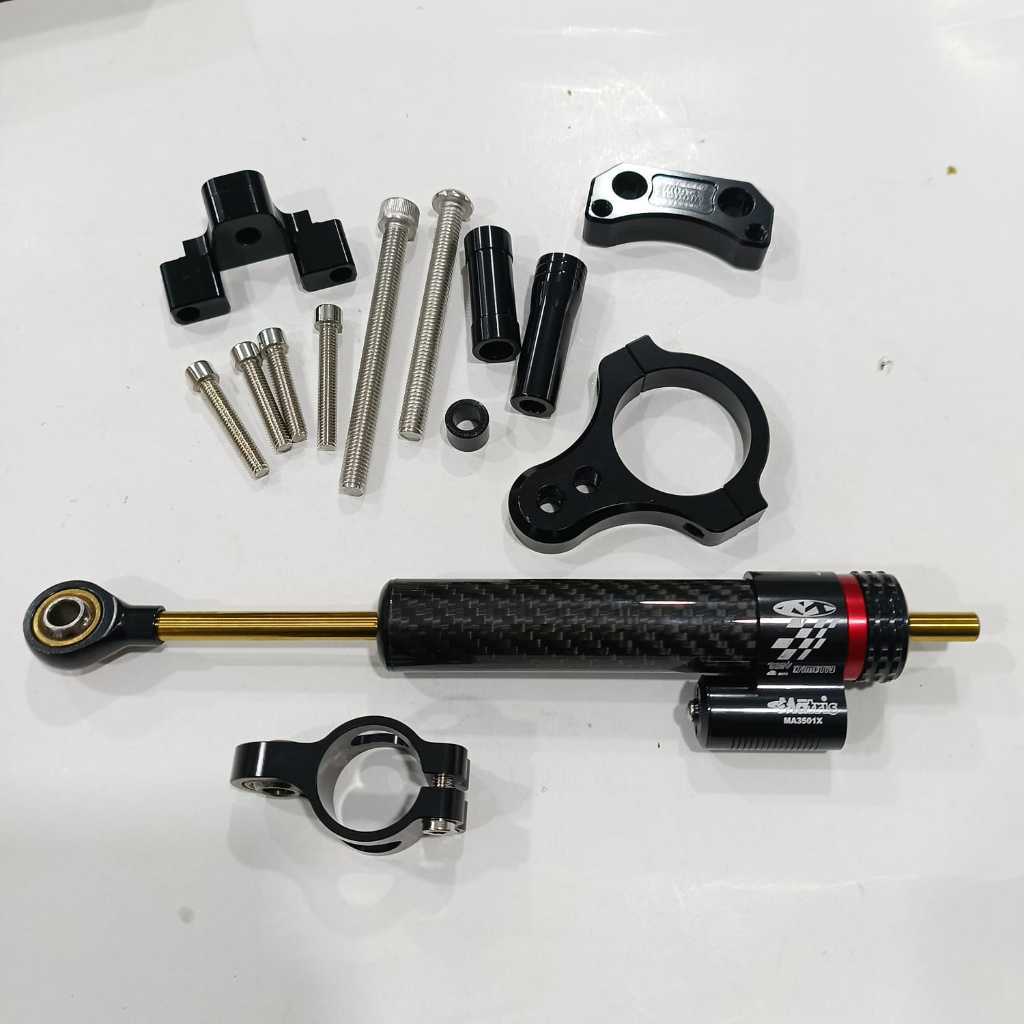 Jual STEERING DAMPER R25 STANG MATRIX CARBON R25 STABILIZER SATN G ...
