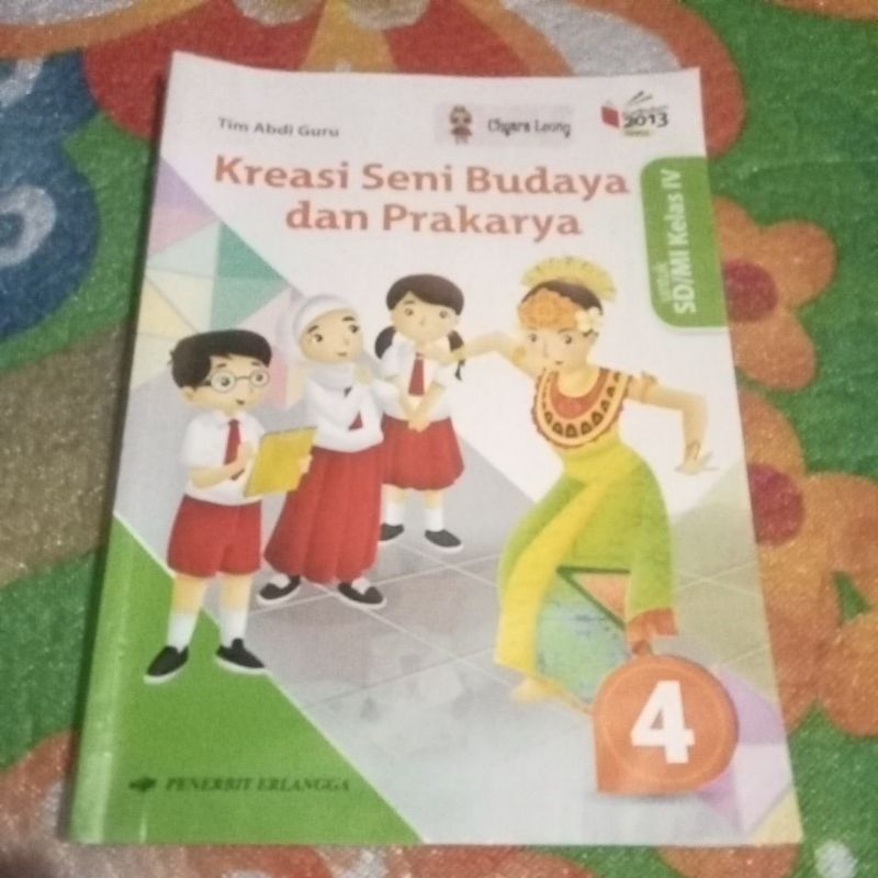 Jual BUKU ORI KREASI SENI BUDAYA DAN PRAKARYA KELAS 4 SD PENERBIT ERLANGGA | Shopee Indonesia