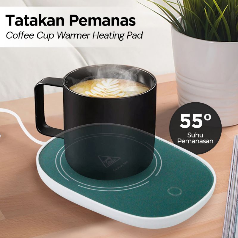 Jual Tatakan Pemanas Gelas Kaca Keramik Coffee Cup Warmer Heating Pad ...